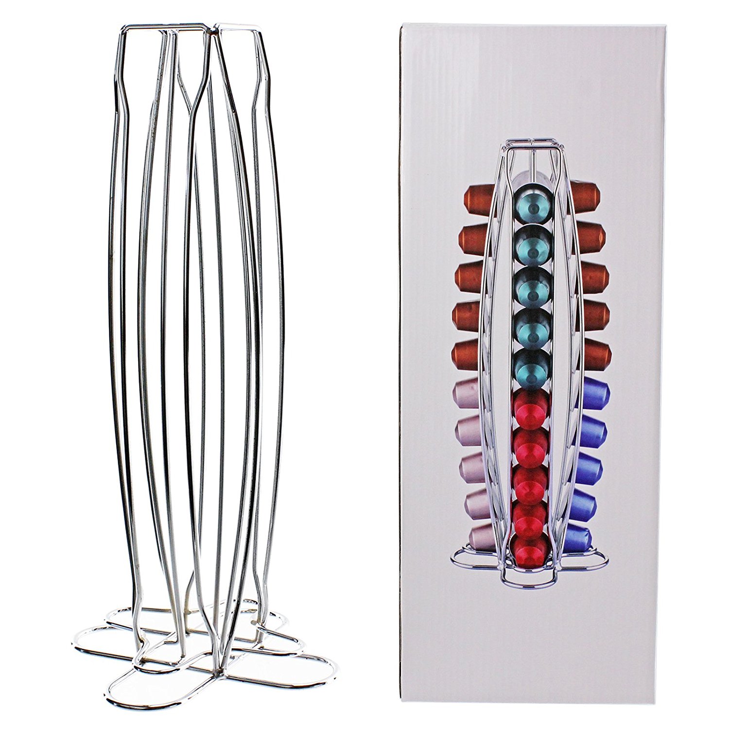 Spares2go 40 Pod Disc Holder Rack For Nespresso Coffee Machines 40 ...