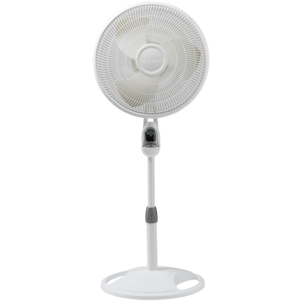 Lasko 16 Inch Oscillating Stand Fan with Remote Control (White) free ...