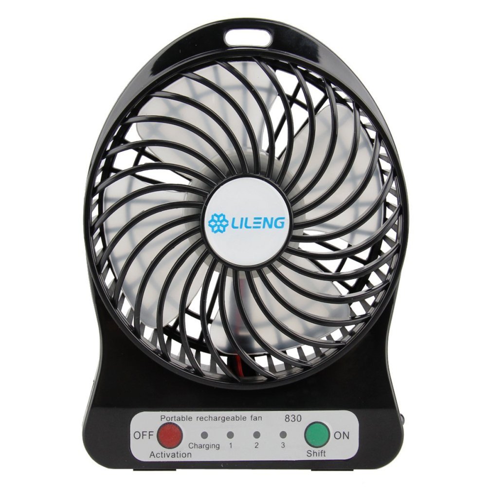 YKL World Mini Portable Fan 4-inch Vanes 3 Speeds Protable USB ...