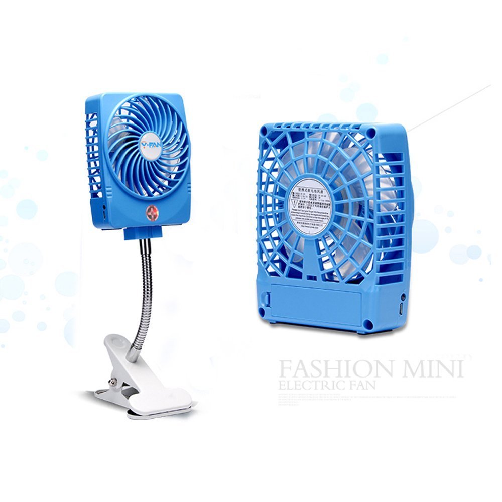 Momoday® Mini Handheld Square Electrical Portable Rechargeable Fan 3 ...