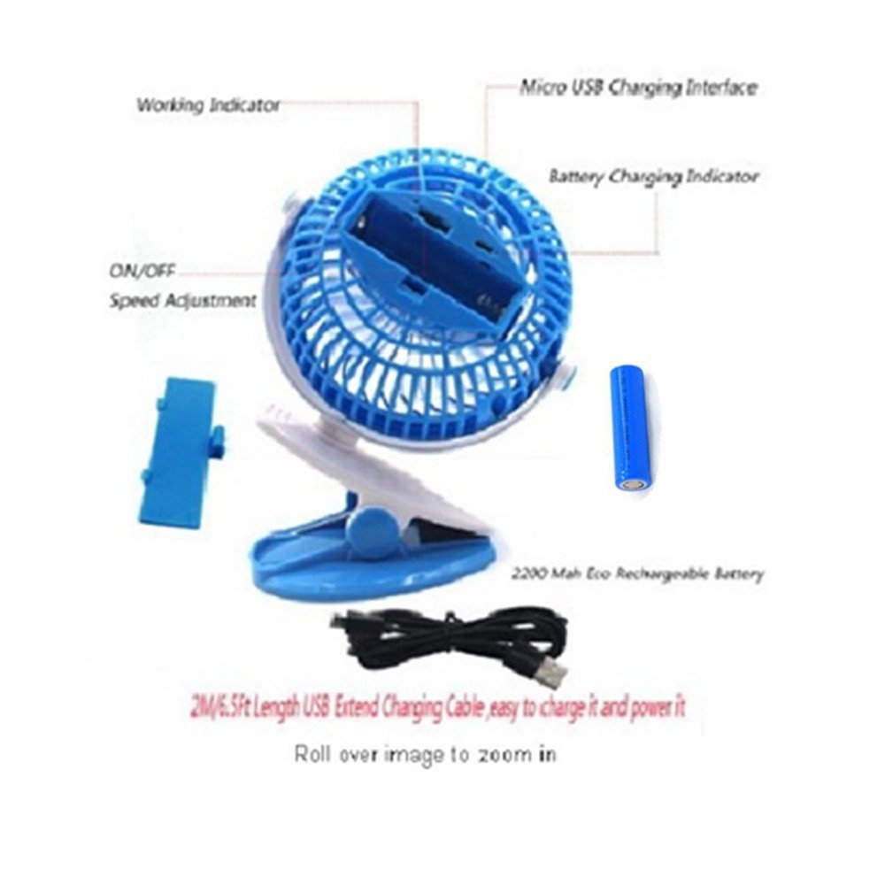 United States store Battery Operated Clip on Fan,Mini Desk Fan Portable ...