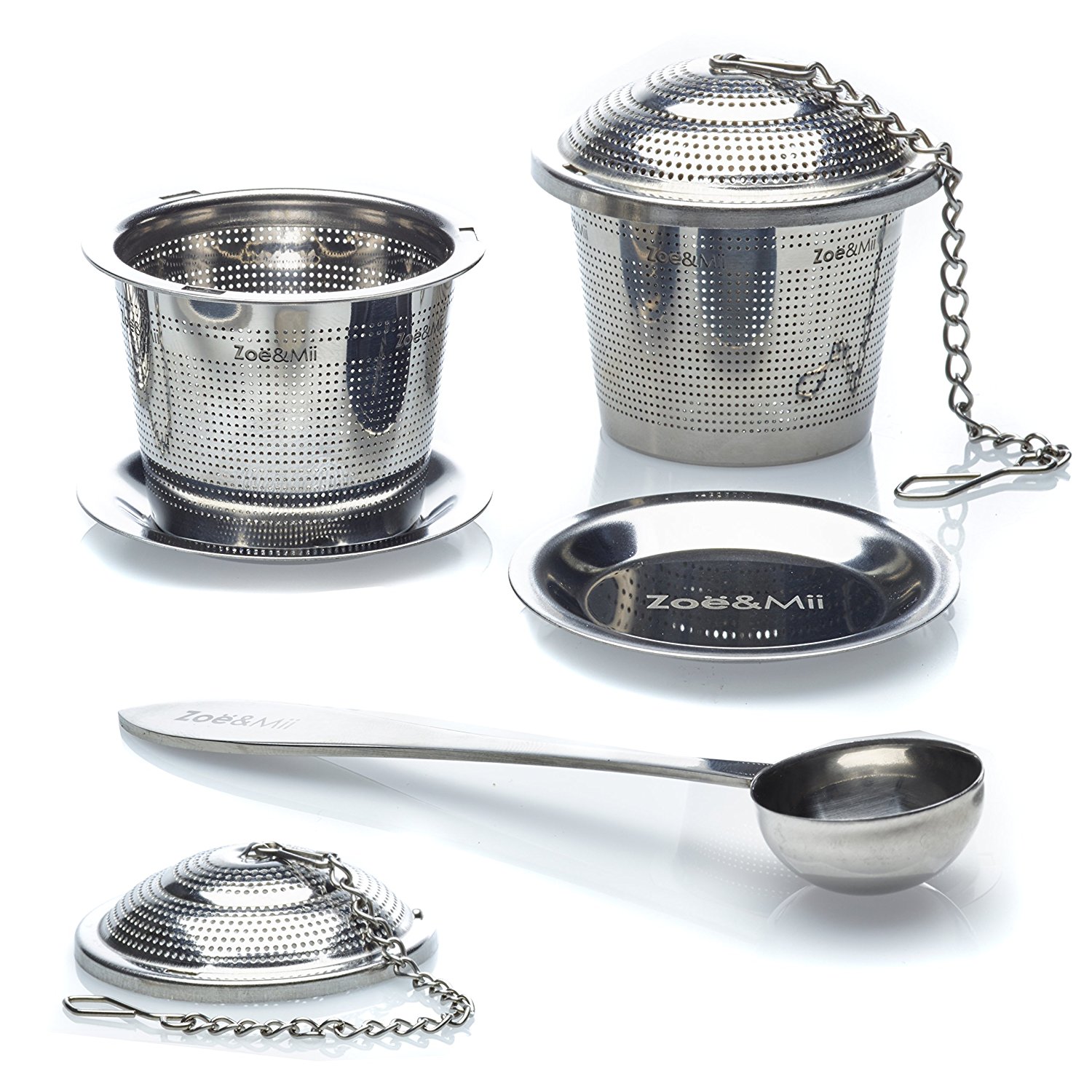 Zoë&Mii Premium Loose Leaf Tea Infuser Set complete with Tea Scoop and ...