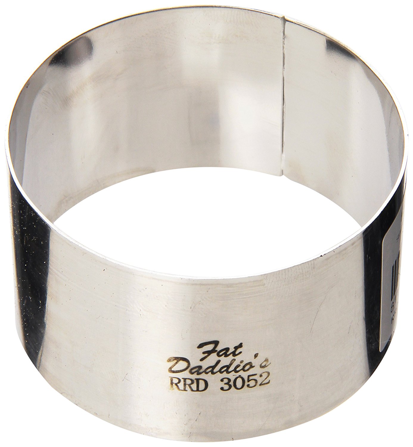 Fat Daddio's Stainless Steel Round Cake and Pastry Ring, 6 Inch x 2 ...