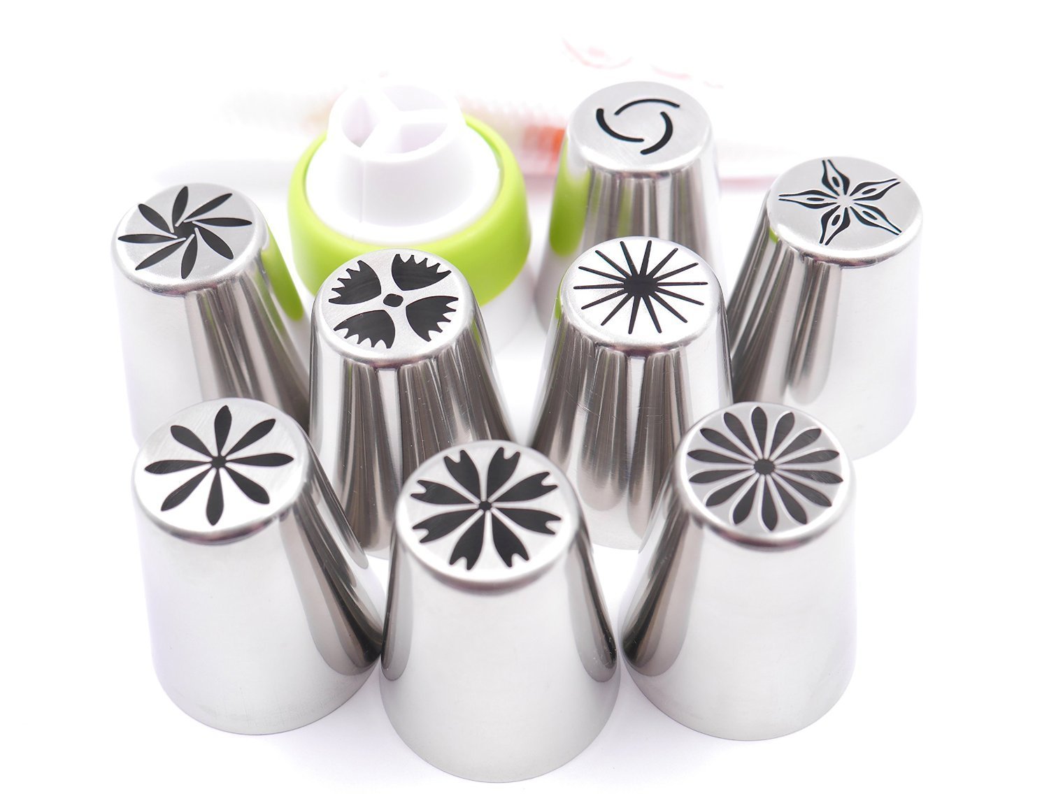 Russian Piping Tips 20 Pcs/SET - KOOTIPS 8 Extra Large Stainless Steel ...