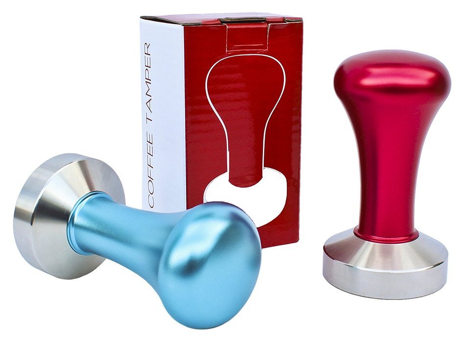 Zoie + Chloe Stainless Steel Espresso Coffee Tamper - 49mm Flat Base ...