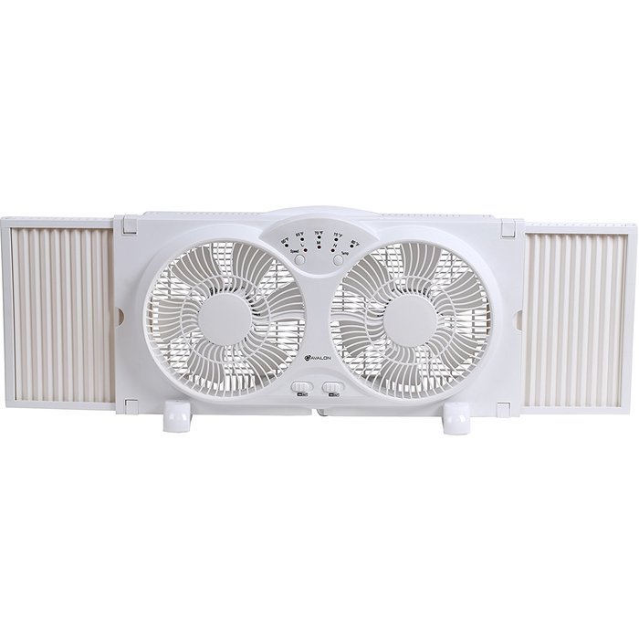 Avalon Twin Window Fan with 9 Inch Blades, High Velocity Reversible ...
