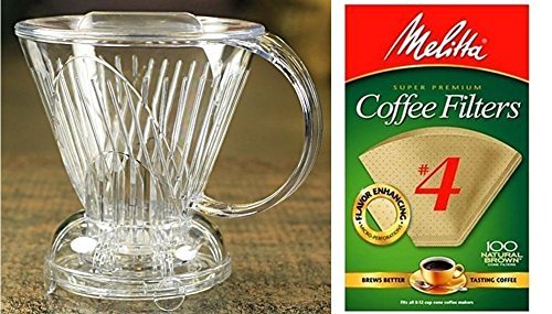Coffee Shrub Clever Coffee Dripper, Large 18 Ounces - With Melitta Cone ...