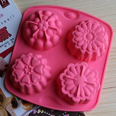 Y&XL&H Bakeware Silicone Flowers Baking Molds for Chocolate Cake Jelly ...
