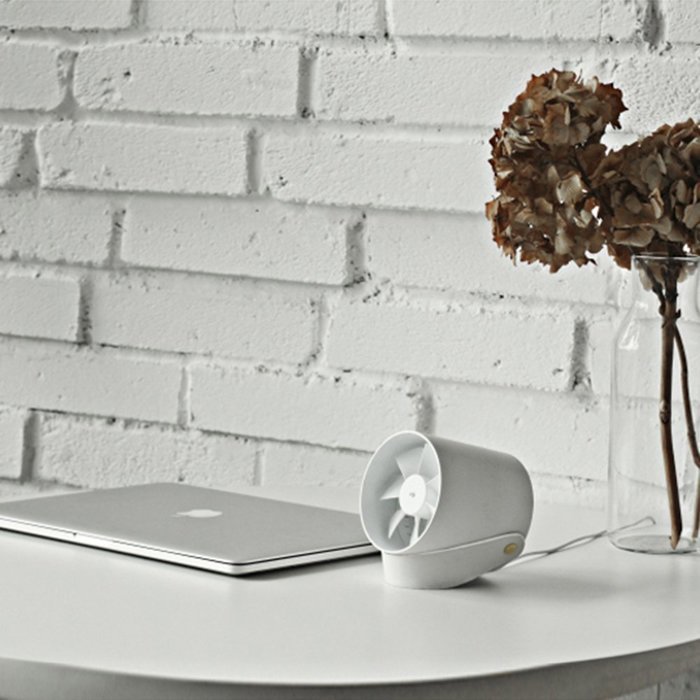 Iwonderful Mini USB Metal Table Fan, Personal Dural-tuorbo Desktop Fan ...