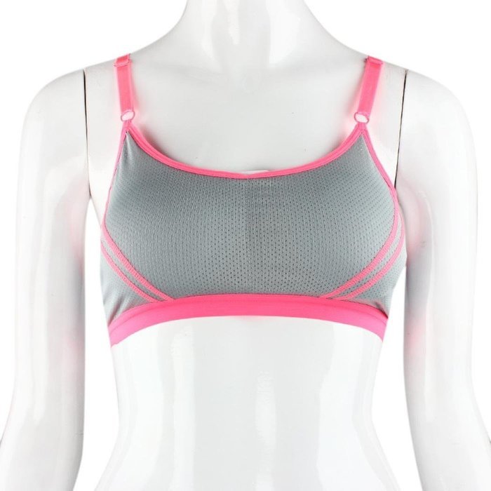 PHOTNO Women Lady Sports Yoga Athletic Solid Wrap Chest Strap Vest Tops ...