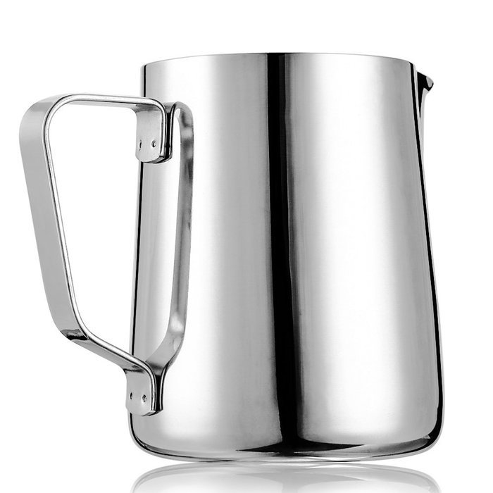 Frothing Pitcher, X-Chef Stainless Steel Milk Pitcher Latte Art Jug 10 ...
