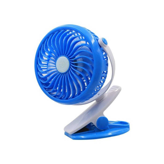 360º Rotation, Clip-on, Mini Portable Battery Fan Personal Handheld USB ...