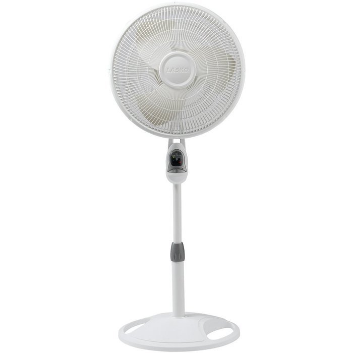 Lasko 16 Inch Oscillating Stand Fan with Remote Control (White) free ...