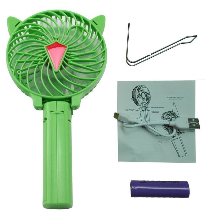 LifBetter Portable Foldable Hand Held Rechargeable USB Mini Fan for PC ...
