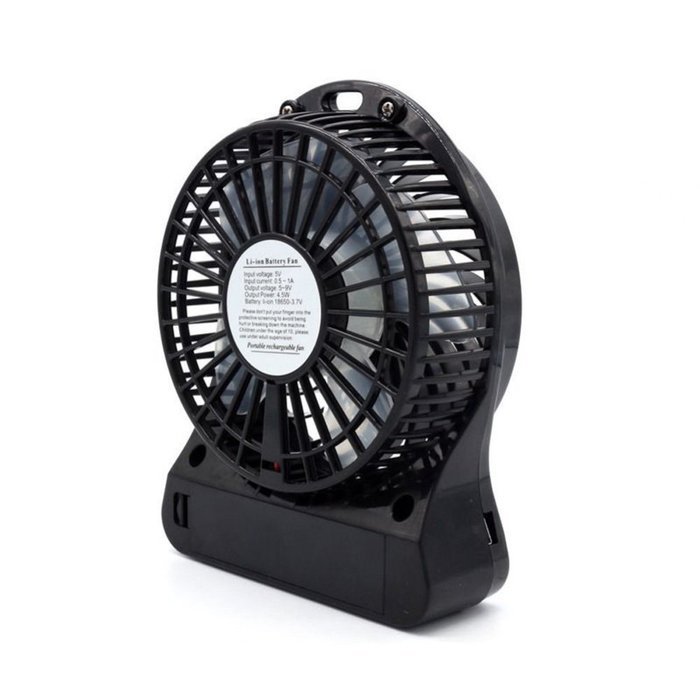 YKL World Mini Portable Fan 4-inch Vanes 3 Speeds Protable USB ...