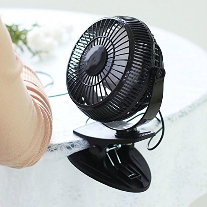 Luxon Mini USB Clip Desk Personal Fan, table fans, 5 Inch 2 Speed ...