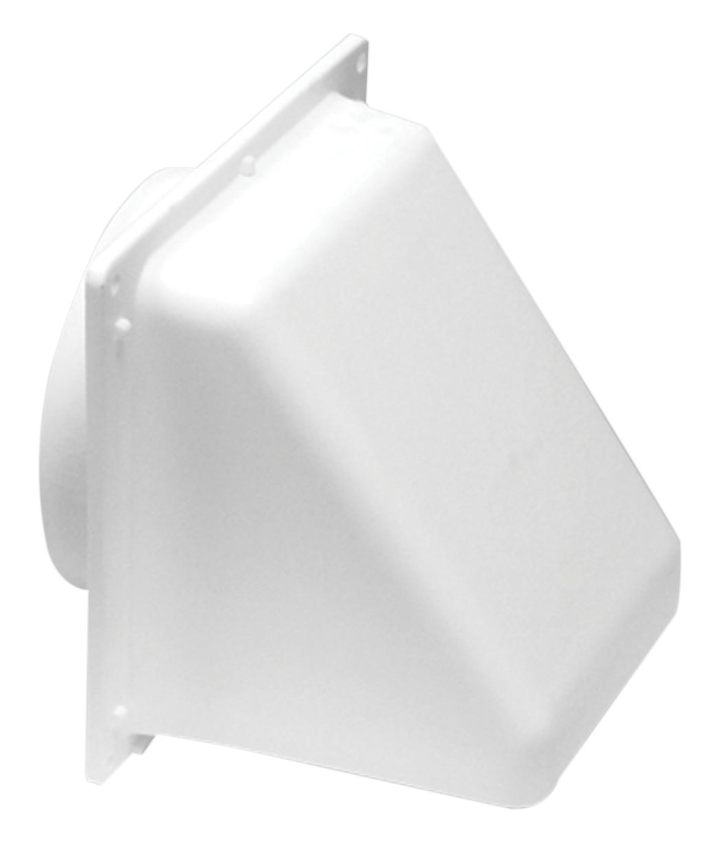 Lambro Industries 1471W Dryer Vent Hood with Removable Screen, 4 In ...