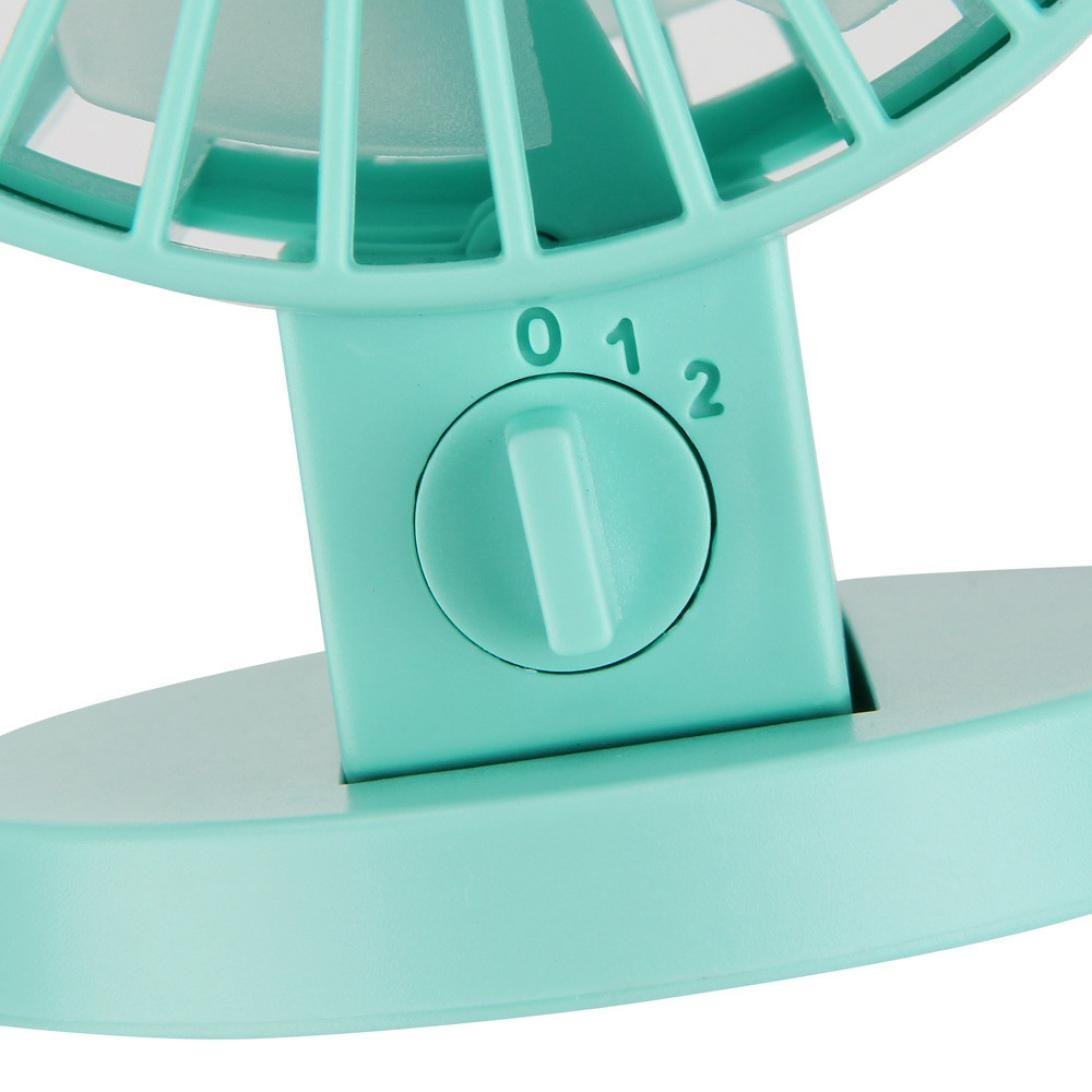 AMA(TM) Portable Mini USB Electric Table Desktop Fan Outdoor Fan Car ...