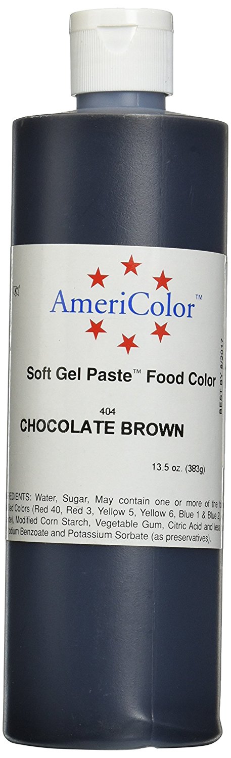 Americolor Soft Gel Paste Food Color, 13.5-Ounce, Chocolate Brown free ...