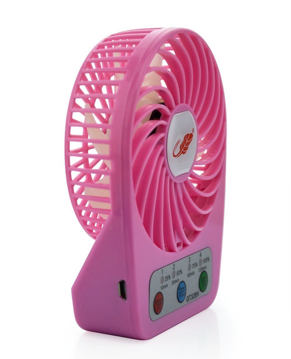 Mini Table Fan, Findway 4 Speeds Portable Handheld Rechargeable Desktop ...