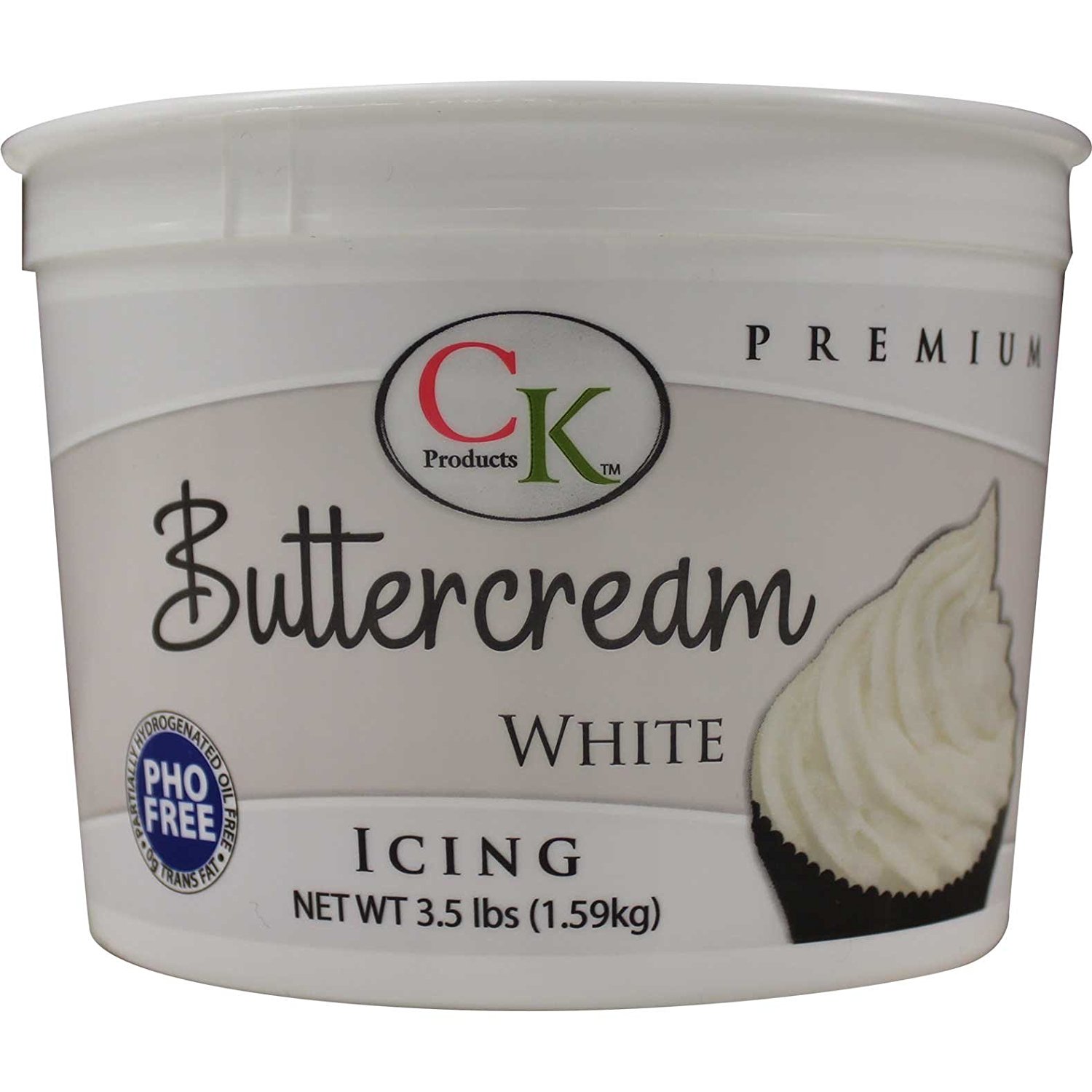 CK Products 77-800 PHO Free Buttercream Icing, 3.5 lb, White free image ...