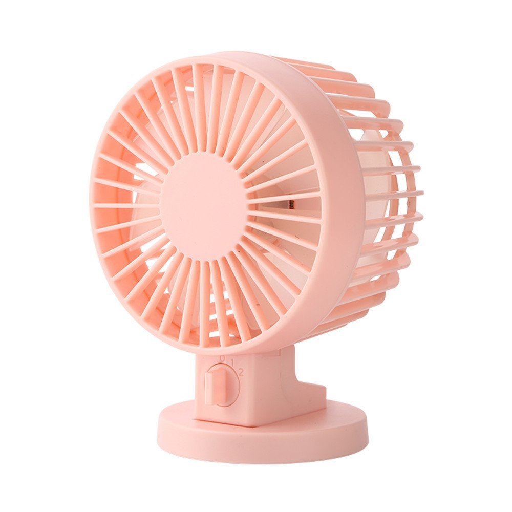Double-vane, 2-Speed, Portable Mini USB Desk Fan Ultra-quiet Adjustable ...