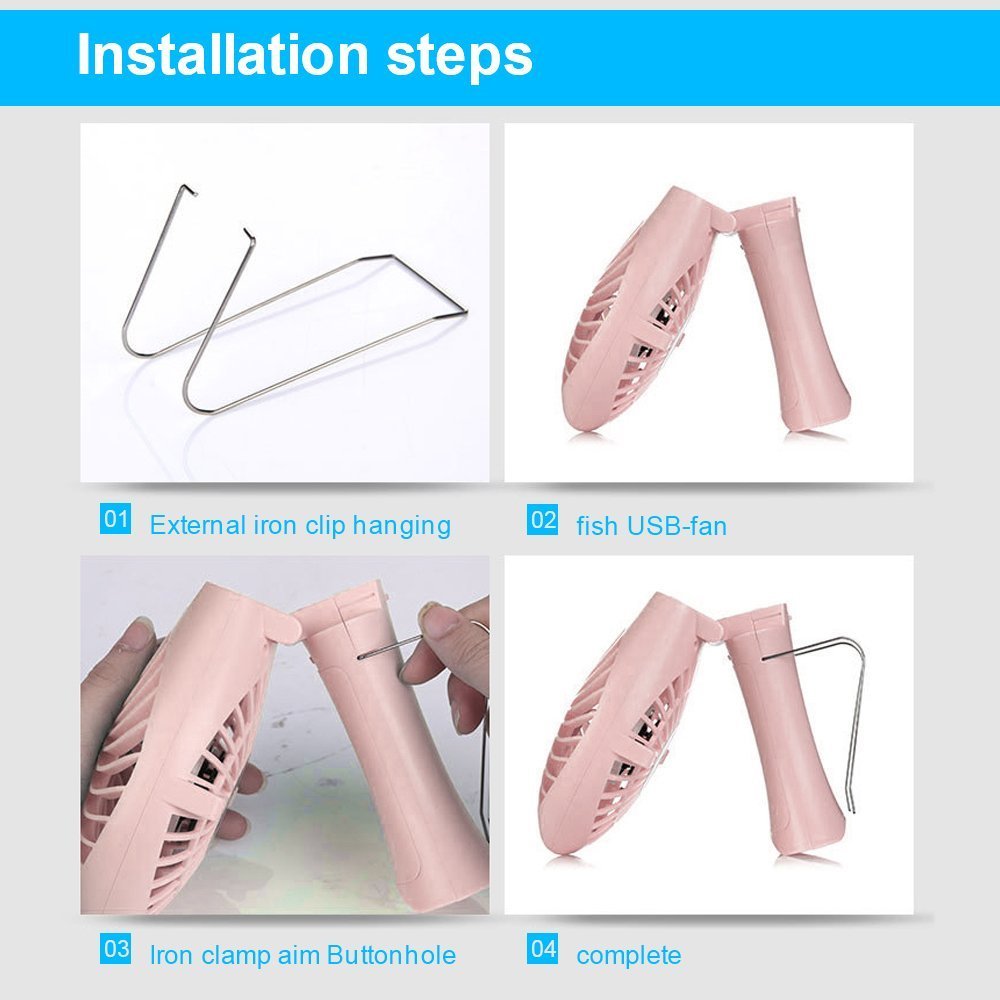 GaGa MILANO Portable Mermaid Fan Handheld and desk Fans with Umbrella ...