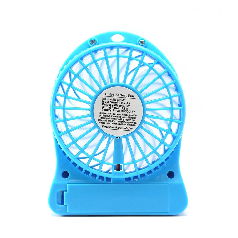 FOLOTE 4-inch Mini Hand Held Portable USB Fan Powered by Lithium ...