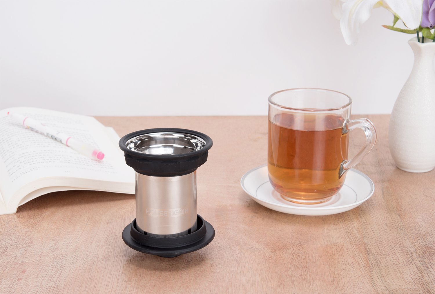 Loose Tea Infuser Filter Extra Fine Mesh Stainless Strainer Steeper ...