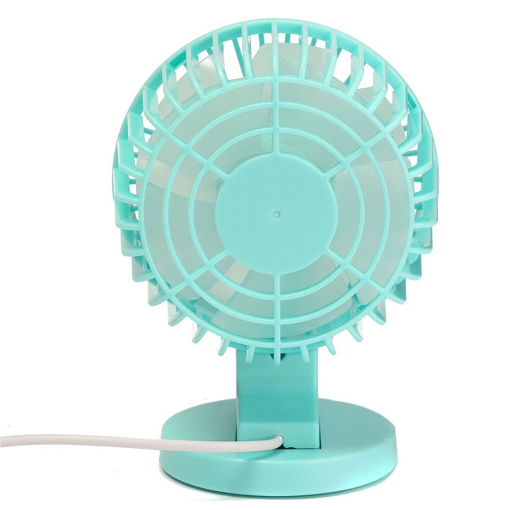 Double-vane, 2-Speed, Portable Mini USB Desk Fan Ultra-quiet Adjustable ...