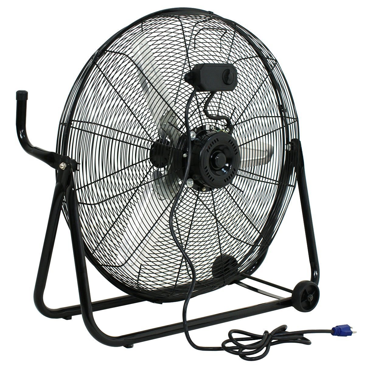 Zeny 24" Inch High Velocity Floor Fan Heavy Duty Rolling Drum Air ...