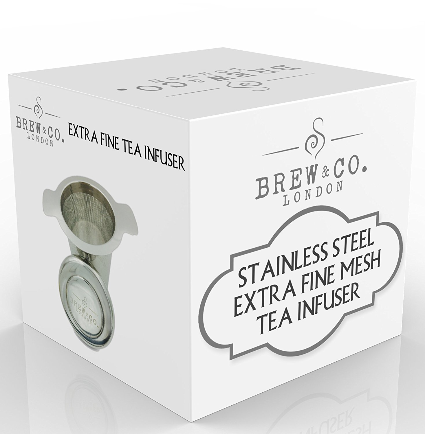 Premium Loose Tea Infuser - Extra Fine Mesh Stainless Steel Strainer ...