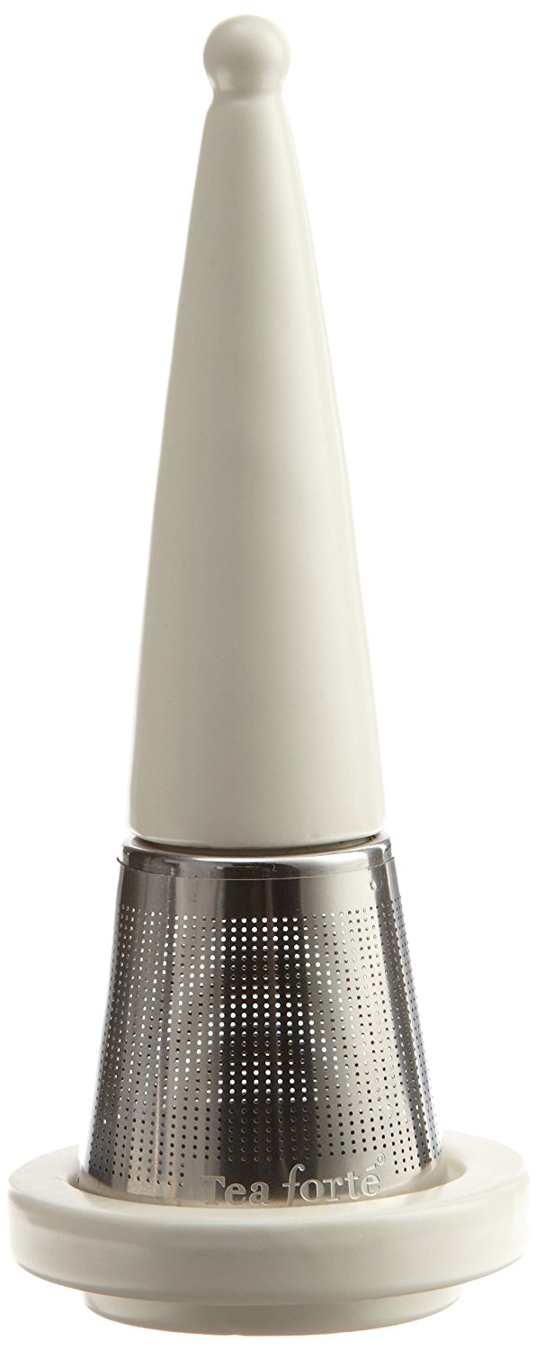 Tea Forté Luci Loose Tea Infuser, White, free image download