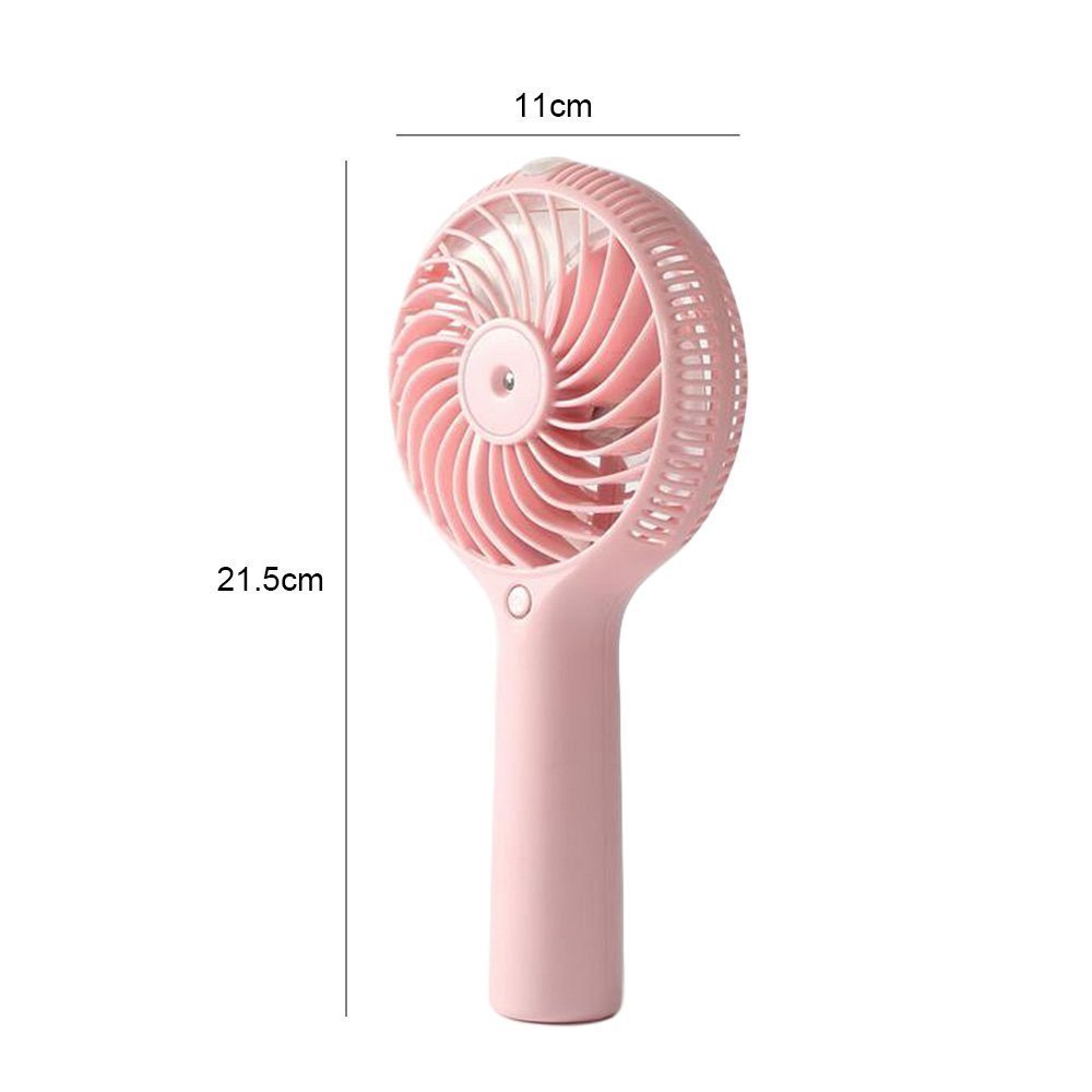 BH USB Mini Handheld Spray Fan, Humidifier Fan Rechargeable Portable ...