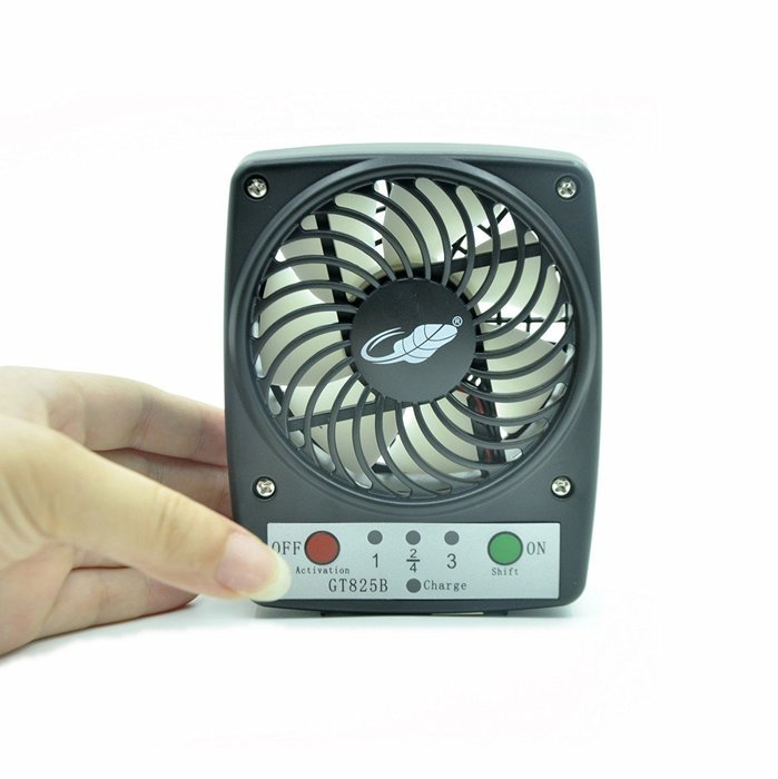 Portable Fan WAYCOM 2-in-1 Mini USB Fan + Power Bank - 3 Speeds ...