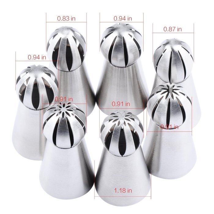 YOUKEE 3PCS New Arrival Unique Sphere Ball Design Small Russian Icing ...