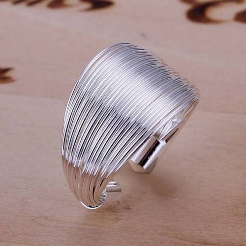 Wholesale women's 925 silver filled ring classic fashion jewelry gift size 7 N2 free image download