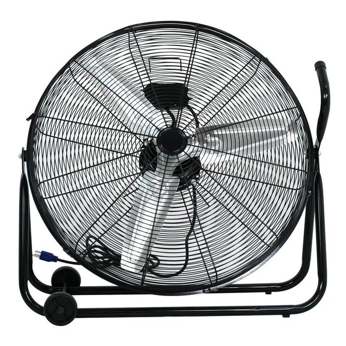 Zeny 24" Inch High Velocity Floor Fan Heavy Duty Rolling Drum Air ...