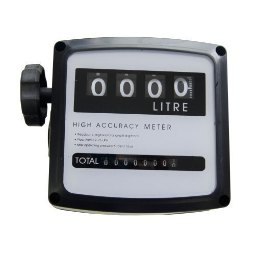 4 digital Diesel Fuel Oil Flow Meter Counter 3.5 bar High Accuracy 1% ...