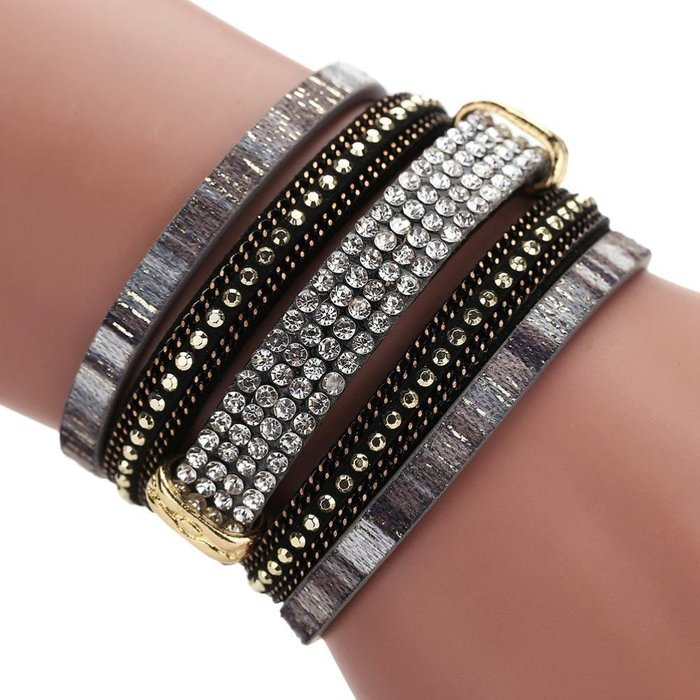 AutumnFall® Women Bohemian Bracelet Woven Braided Handmade Wrap Cuff ...