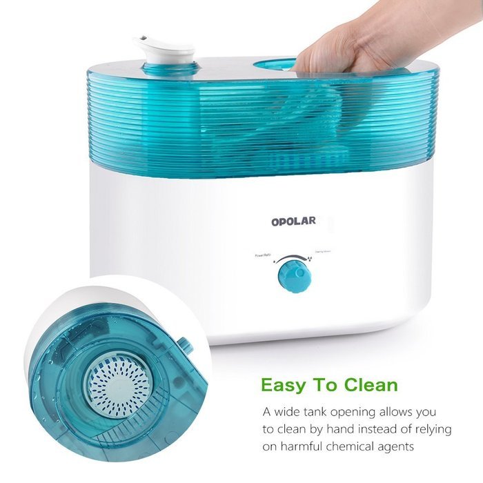 Opolar 3.8L Ultrasonic Humidifier, Top Filling, Easy To Clean Cool Mist ...
