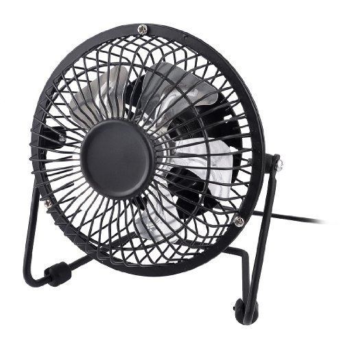 Water & Wood Black Metal Case Aluminum Blade 360 Degree Rotation PC ...