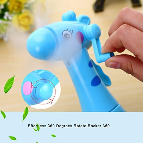 GOUP 2-PACK Summer Four Soft Fan Blades Spray Water Fans + Strong Wind ...