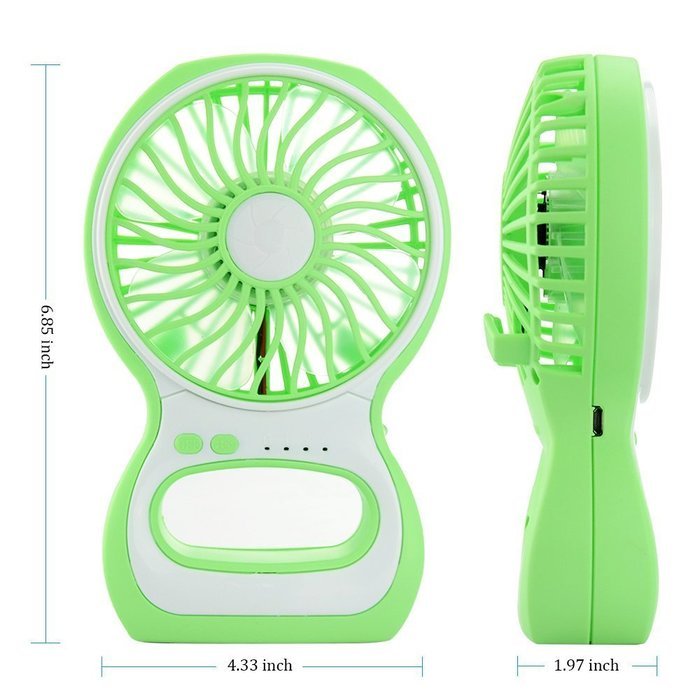 Winkeyes Small Fan Cooling Fan Mini USB Fan 3 Speeds Rechargeable Fan ...