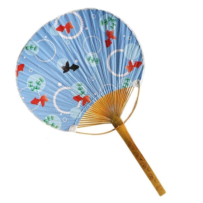 Japanese Style Beautiful Hand Held Fan Wood Handle Hand Fan, No.8 free ...