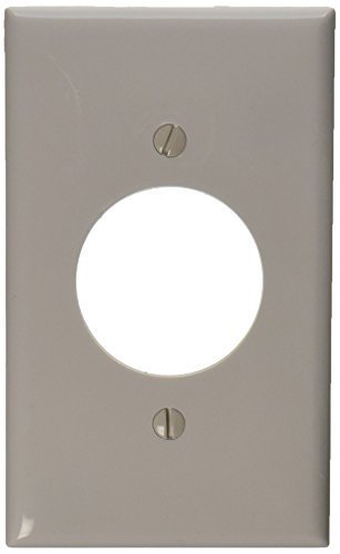 Leviton 80720-W 1-Gang 1.60-Inch Diameter, Device Receptacle Wallplate ...