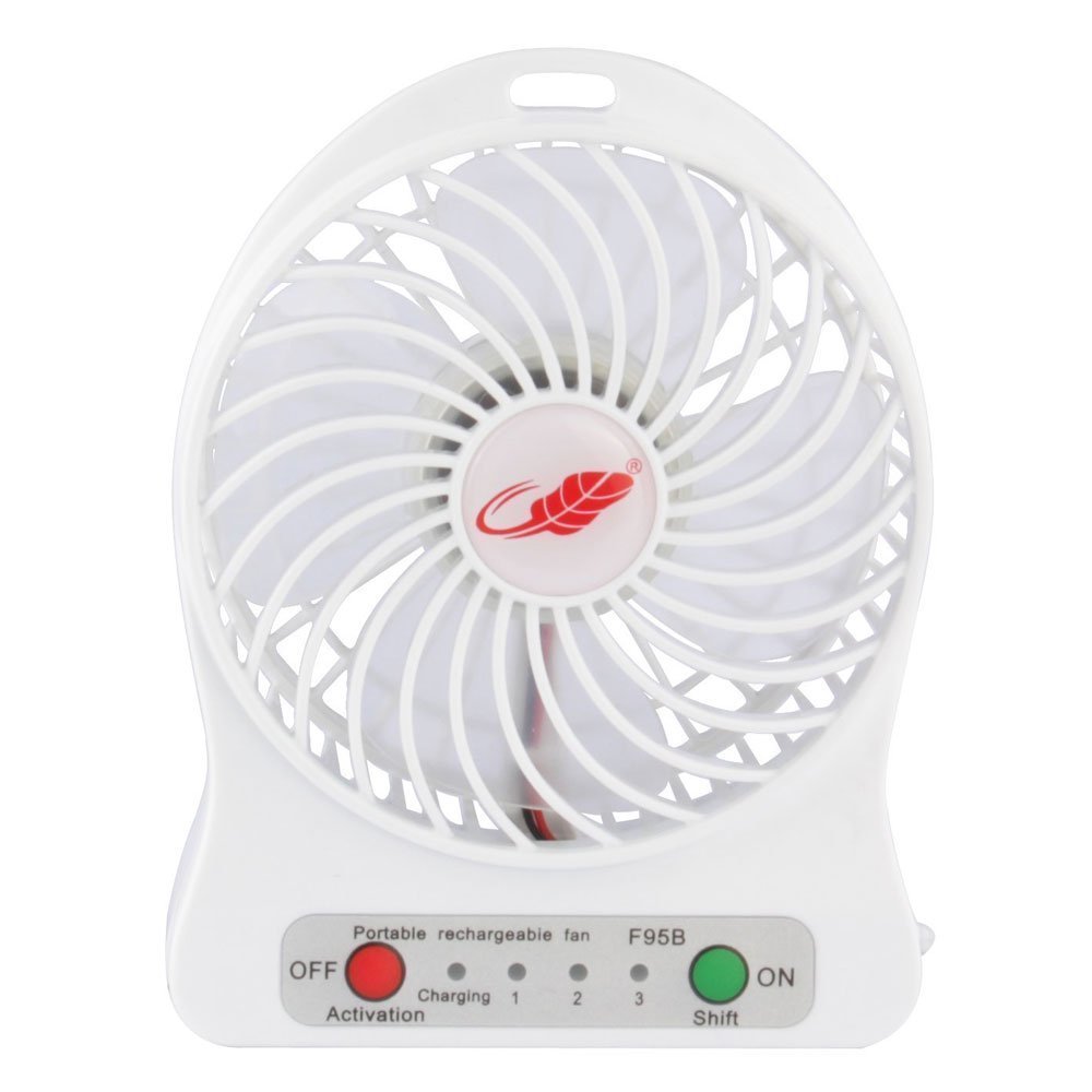AceAbove Mini Portable Wireless Rechargeable Super Strong Wind Desk Fan ...