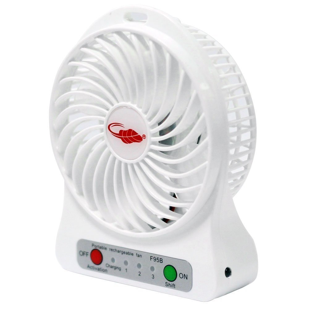 AceAbove Mini Portable Wireless Rechargeable Super Strong Wind Desk Fan ...