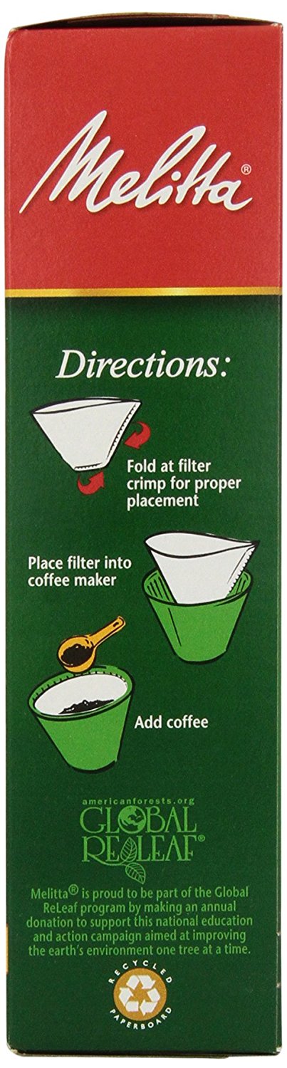 Melitta Cone Coffee Filters, White, No. 4, 100 count free image download