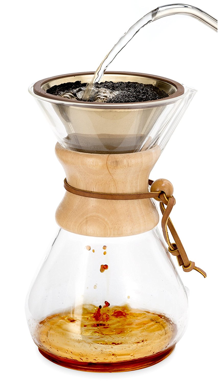 Osaka, Titanium Coated, Gold Pour Over Cone Dripper, Reusable Stainless ...